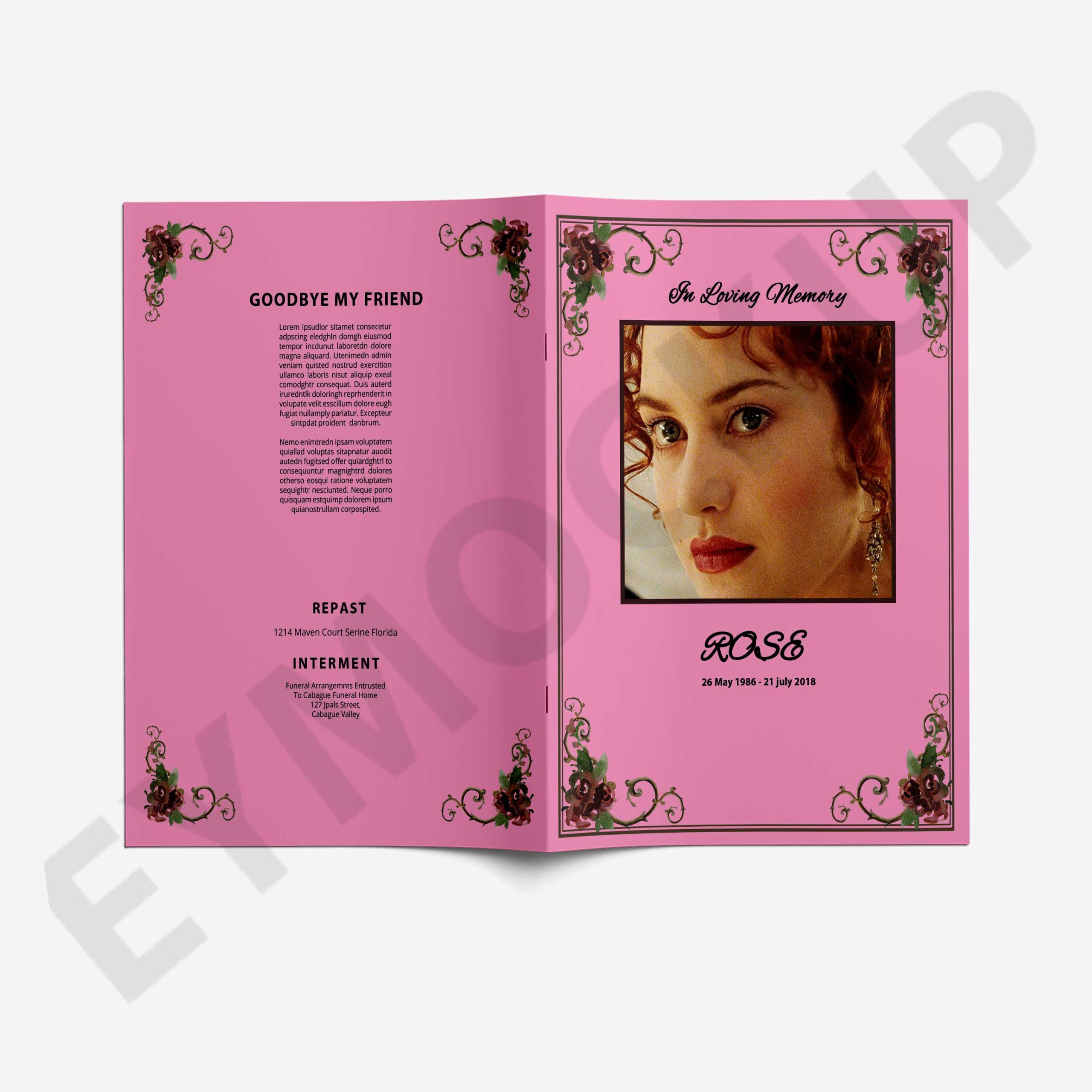 Awesome Funeral Brochure Templates