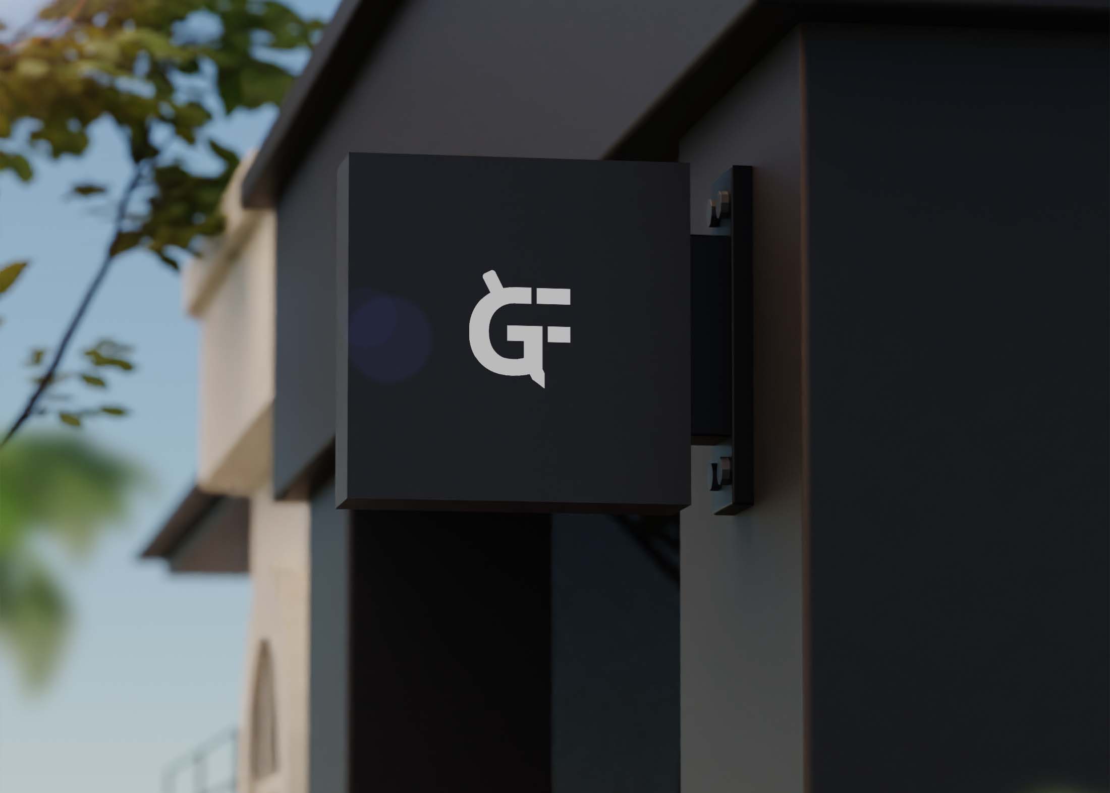 Close-up Sign Mockup | eyMockup