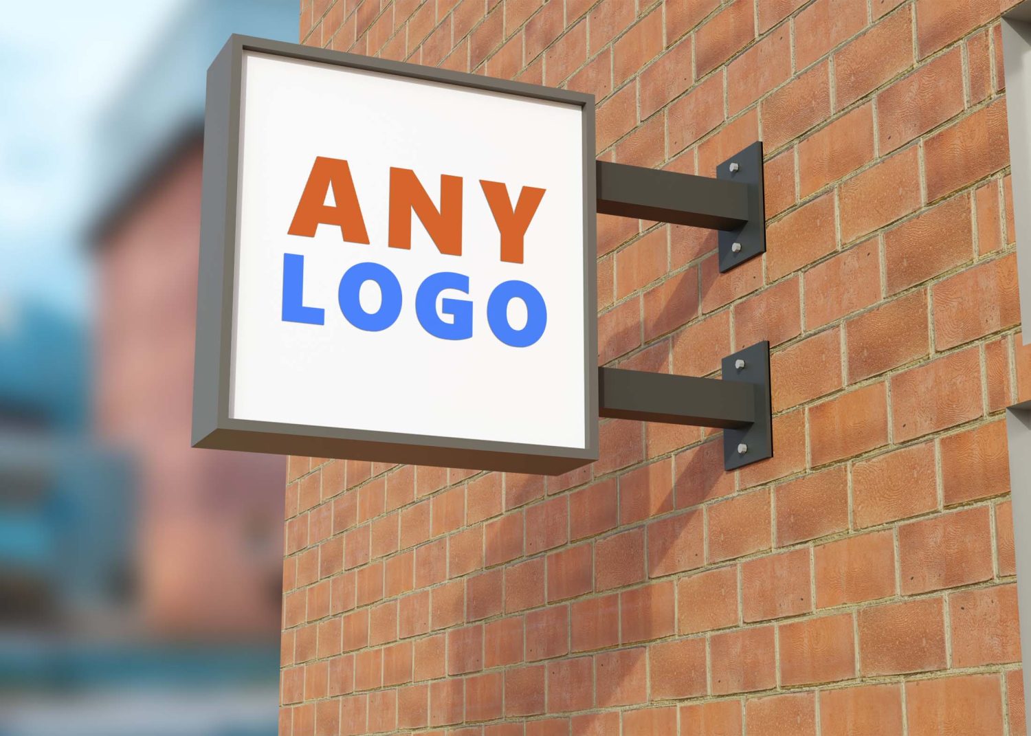 Free Wall Sign Mockup | eyMockup
