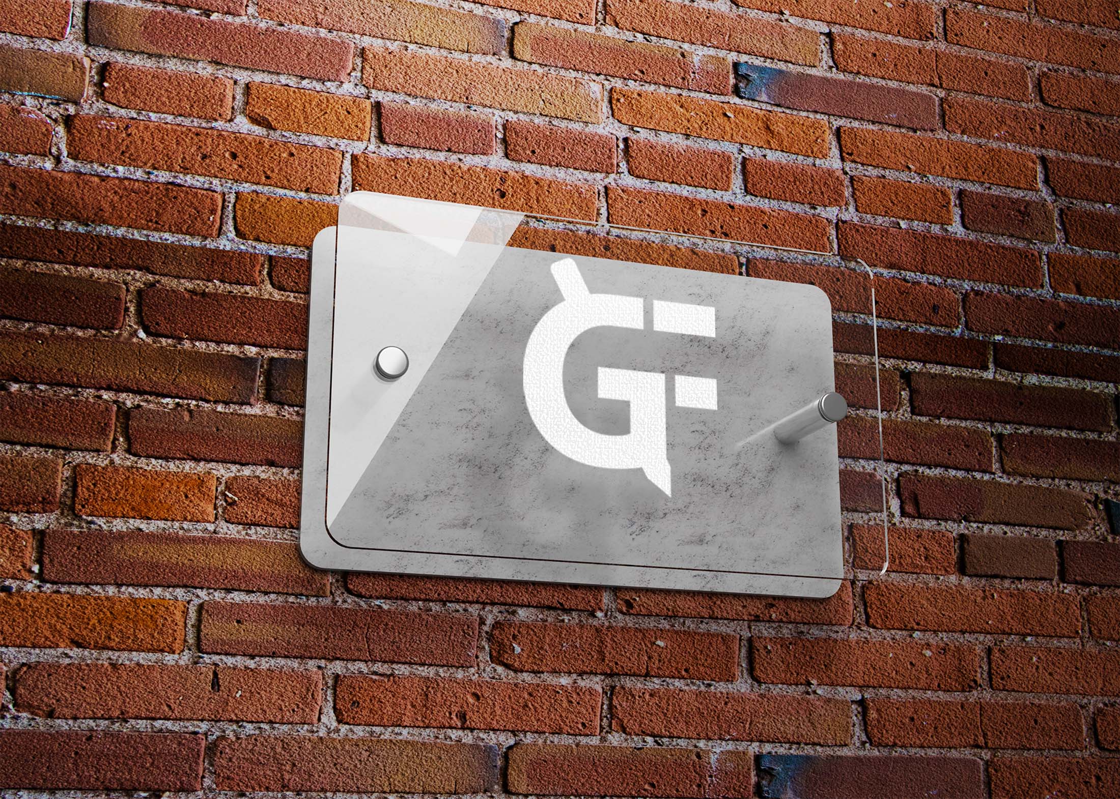 Glass Sign Mockup | eyMockup