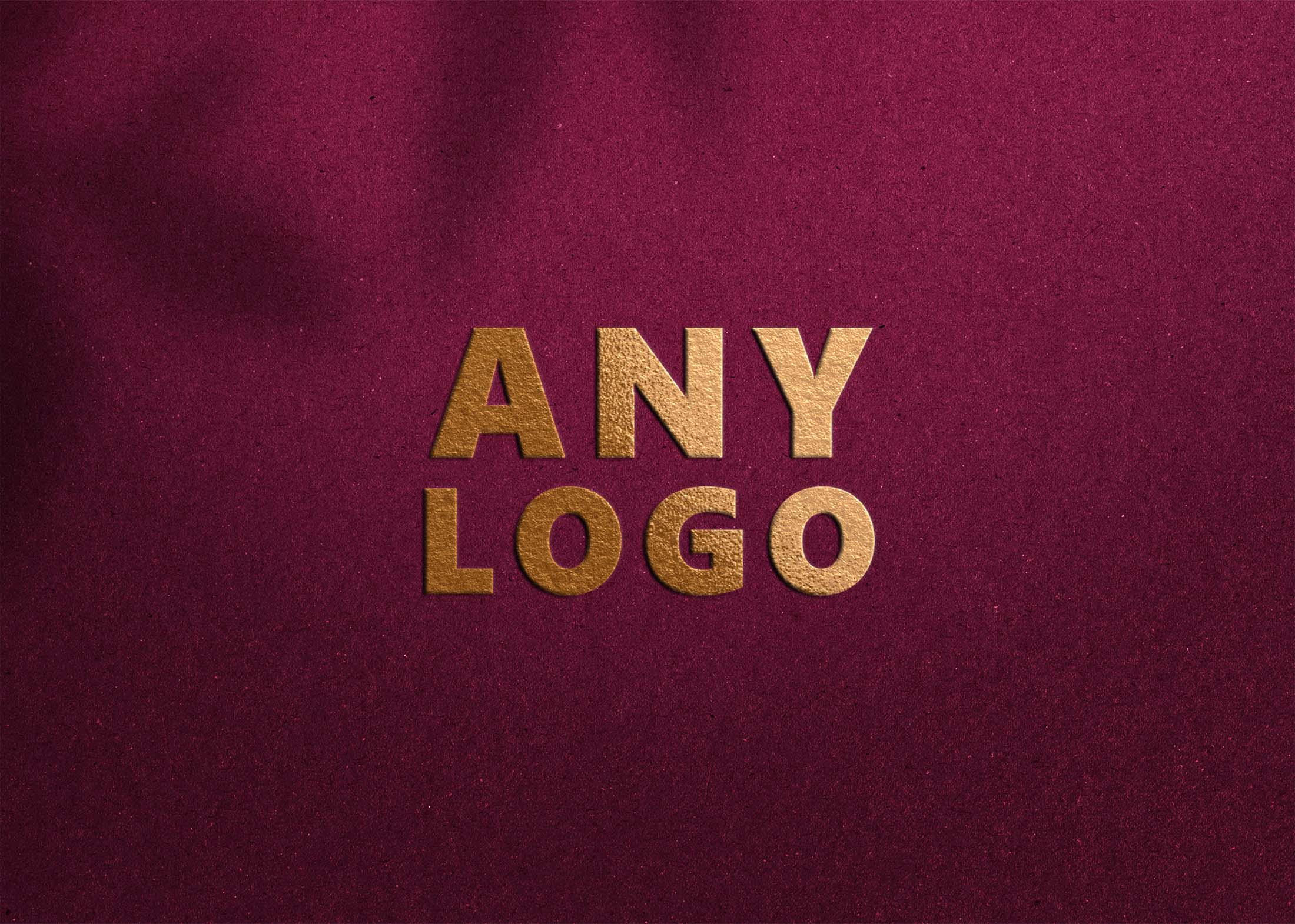 Gold Embossed Logo Mockup | eyMockup