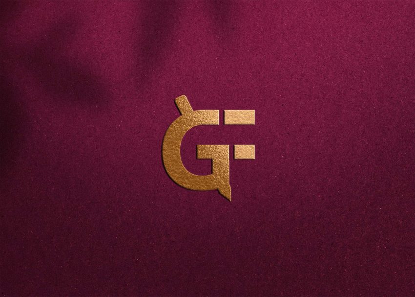 Gold Embossed Logo Mockup | eyMockup