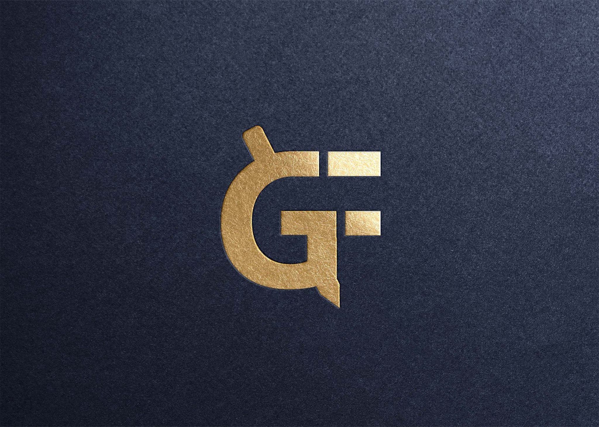 Gold Embossed Logo Mockup | eyMockup