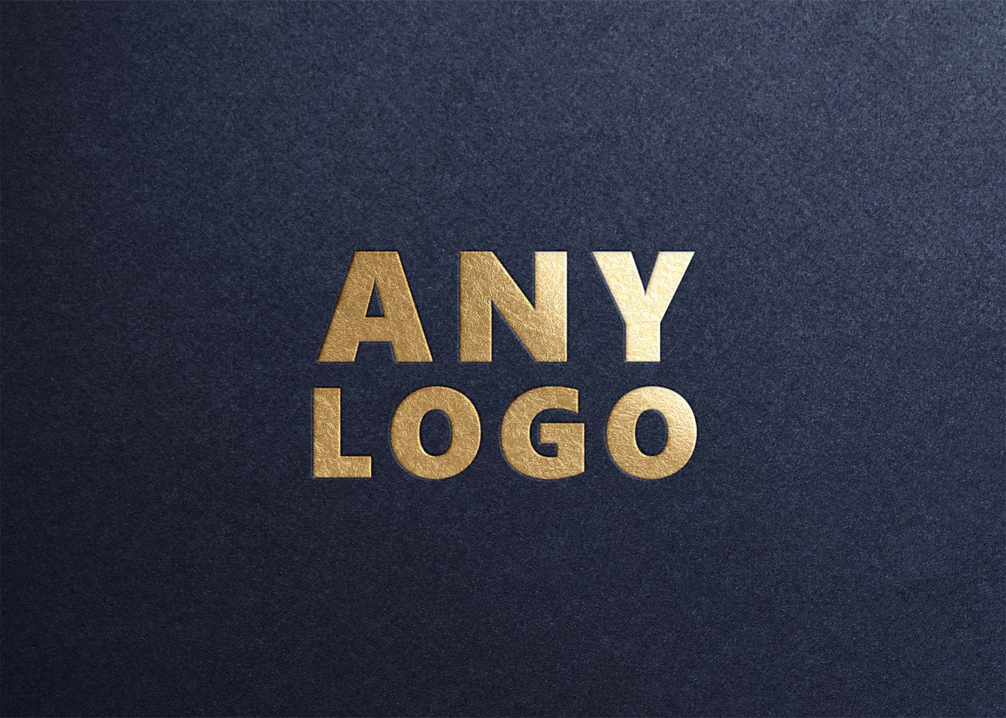 Gold Embossed Logo Mockup | eyMockup