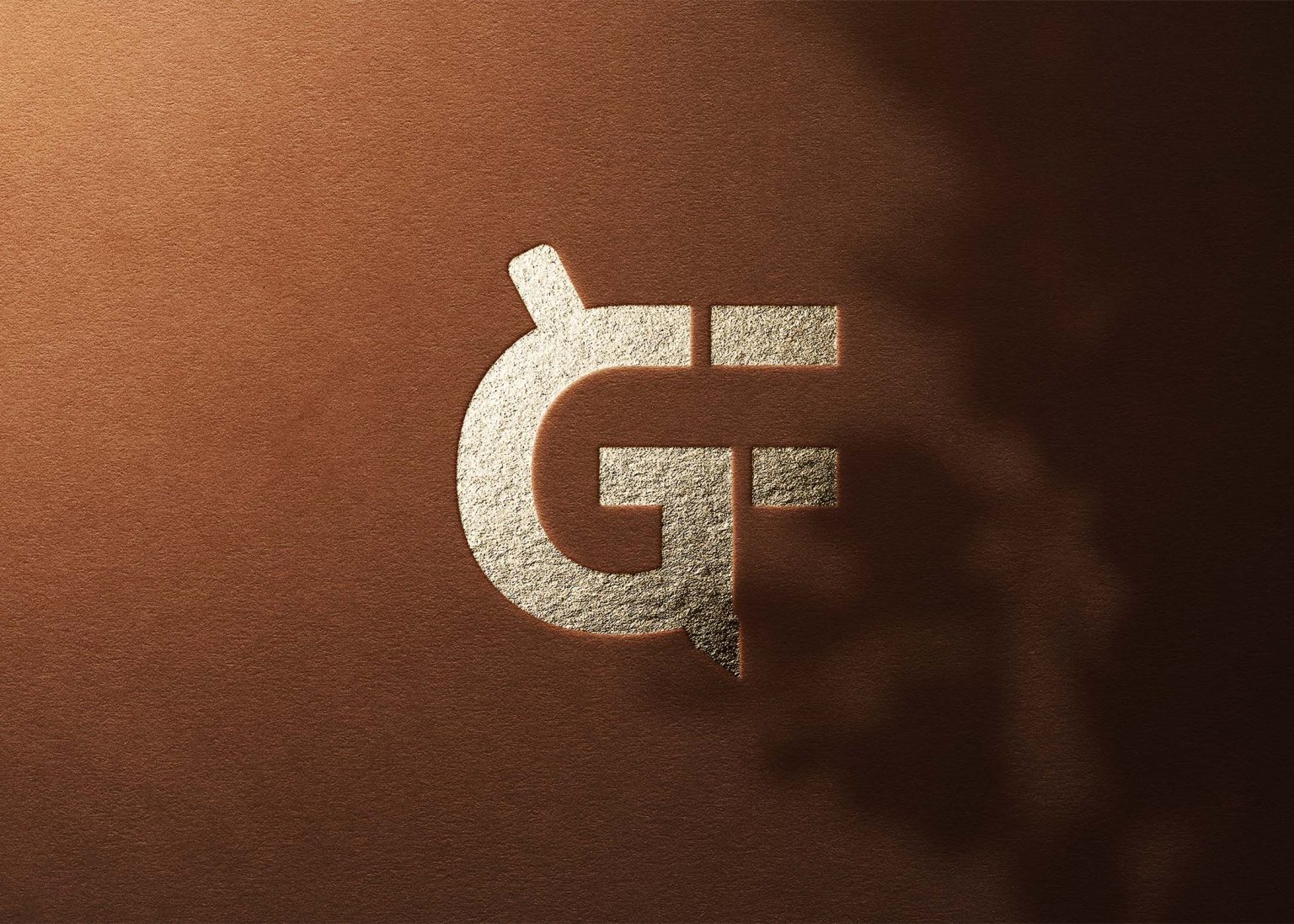 Gold Glitter Logo Mockup | eyMockup