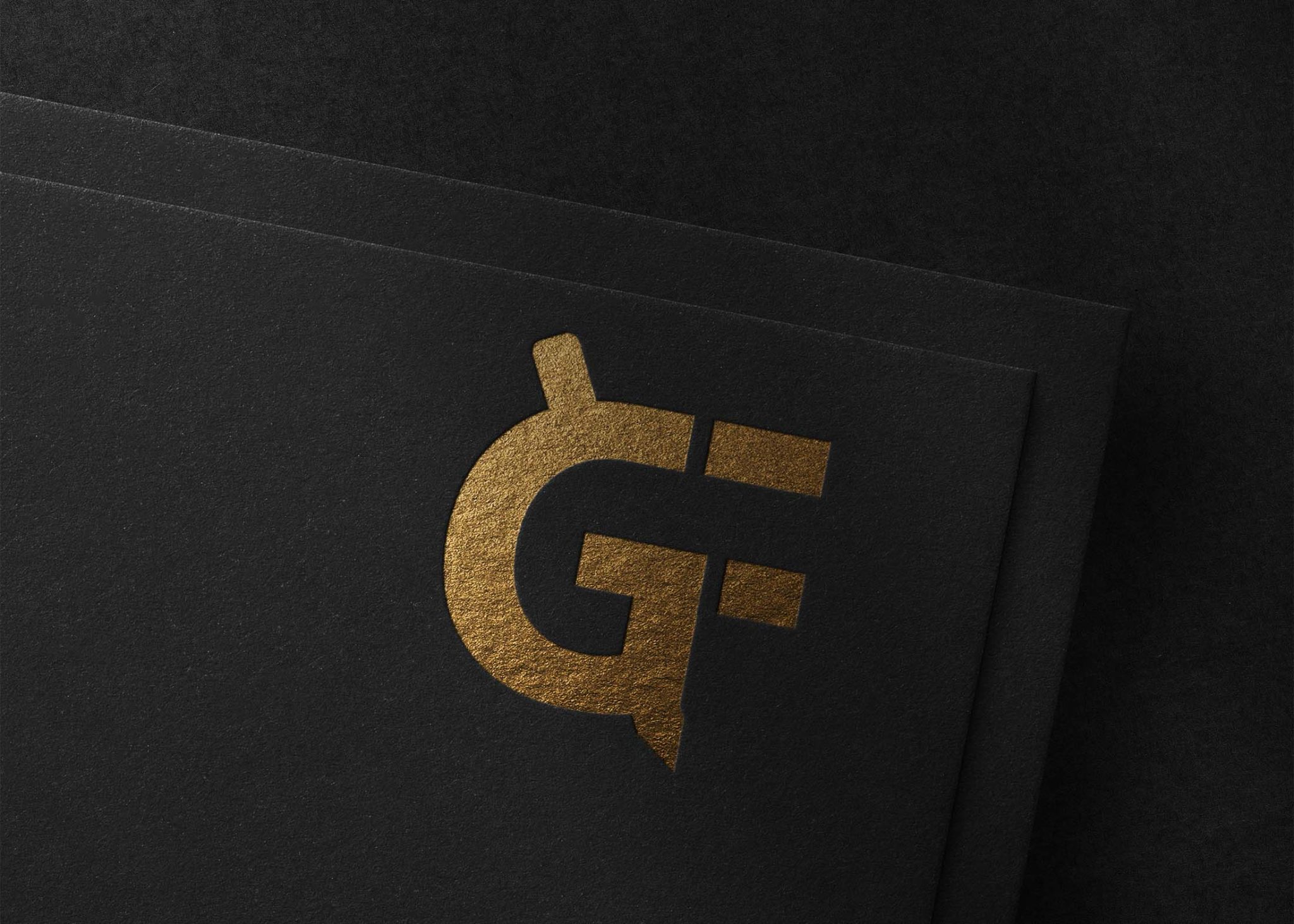 Gold Glitter Logo Mockup | eyMockup