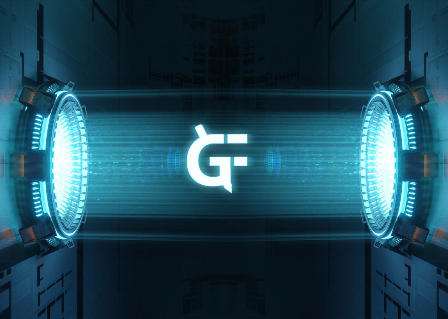 Hologram Light Logo Mockup | eyMockup