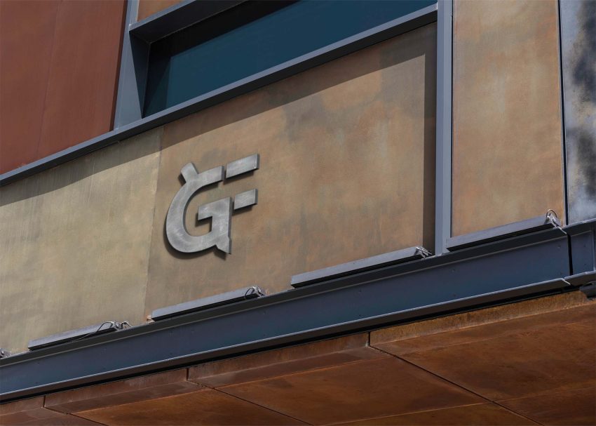 Store Front Wall Logo Mockup | eyMockup