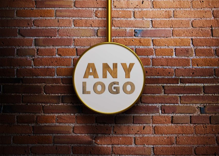 Wall Sign Mockup PSD | eyMockup