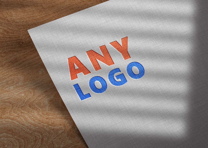 White Paper Logo Mockup | eyMockup