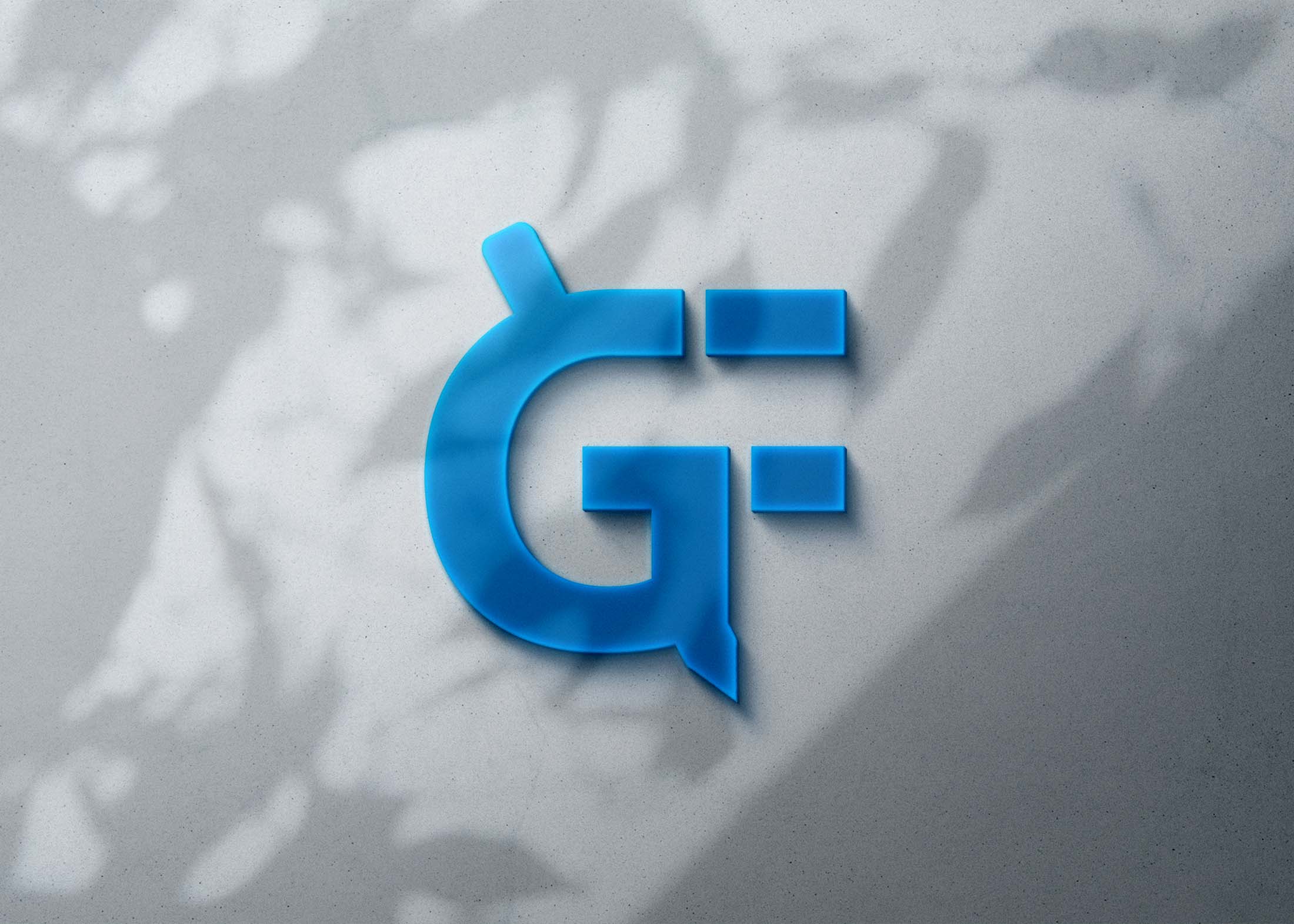 Abstract 3D Logo Mockup | eyMockup