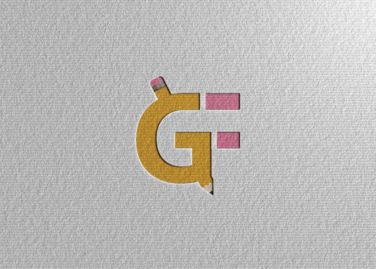 Closeup Paper Logo Mockup | eyMockup