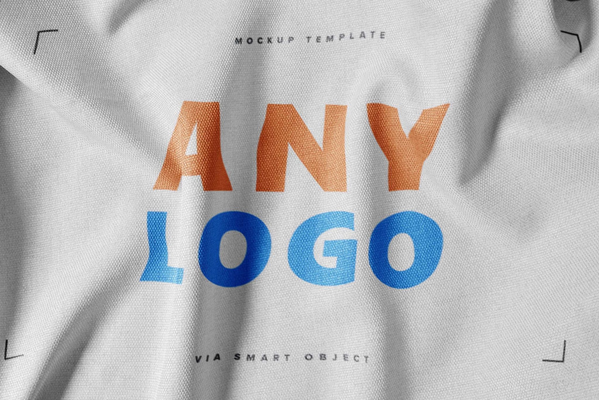 Fabric Print Logo Mockup | eyMockup