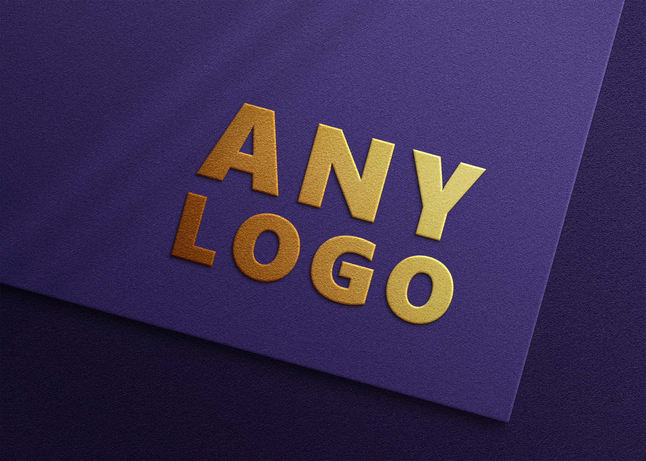 Gold Effect Logo Mockup | eyMockup