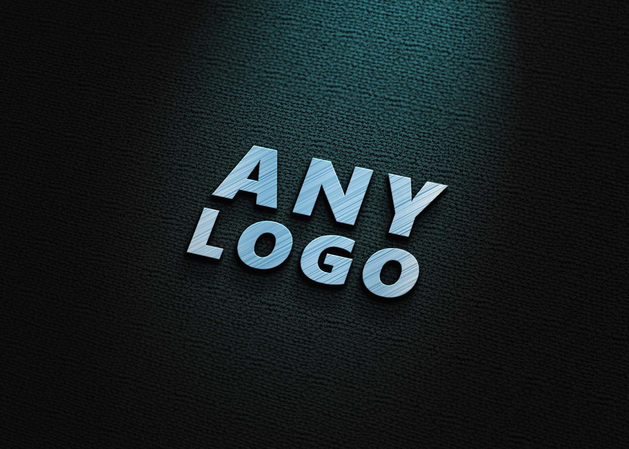 Green Background 3D Logo Mockup | eyMockup