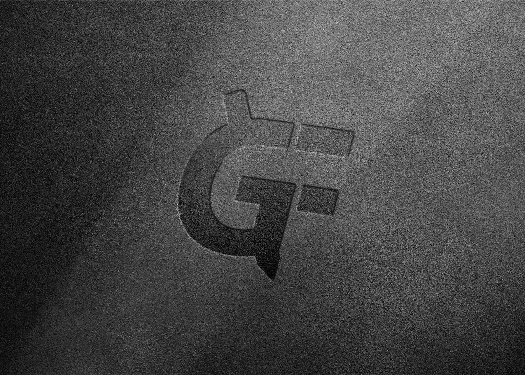 Matte Black Logo Mockup | eyMockup