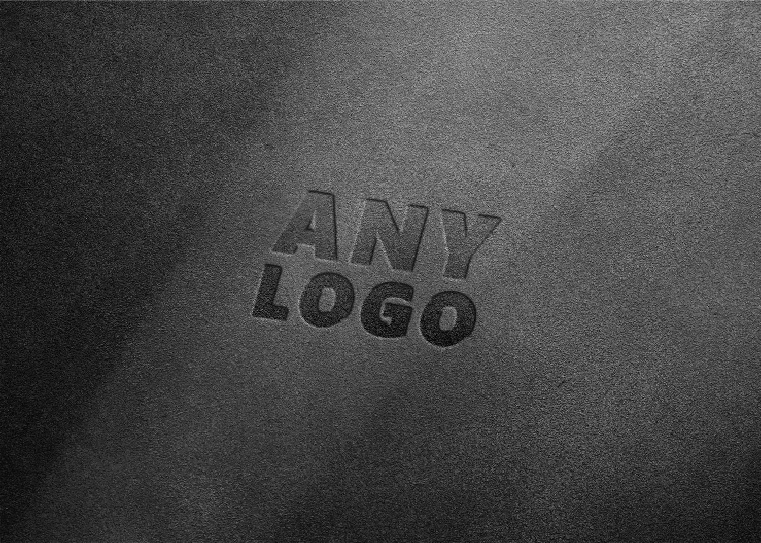 Matte Black Logo Mockup | eyMockup