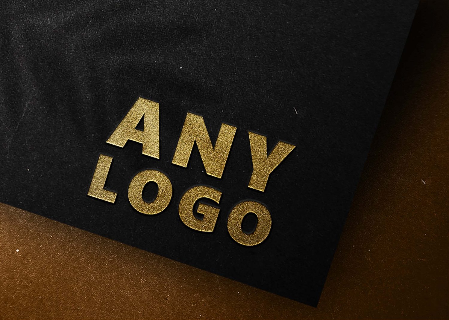 Modern Black Paper Logo Mockup | eyMockup
