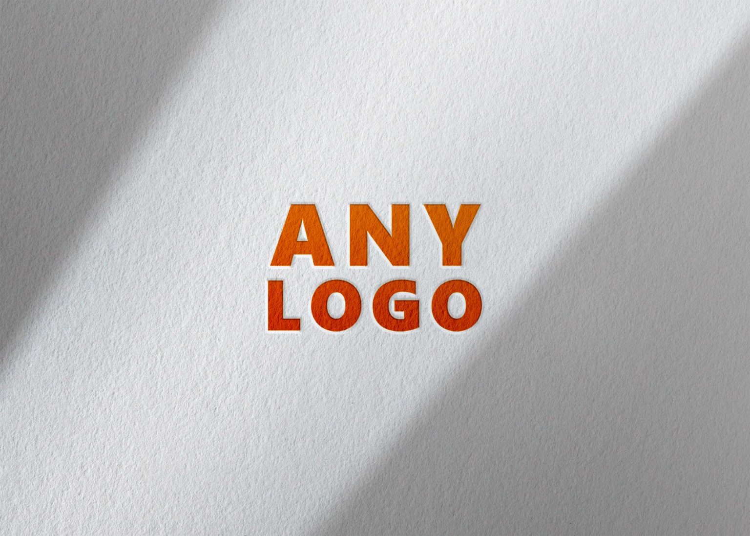 Plain White Paper Logo Mockup | eyMockup