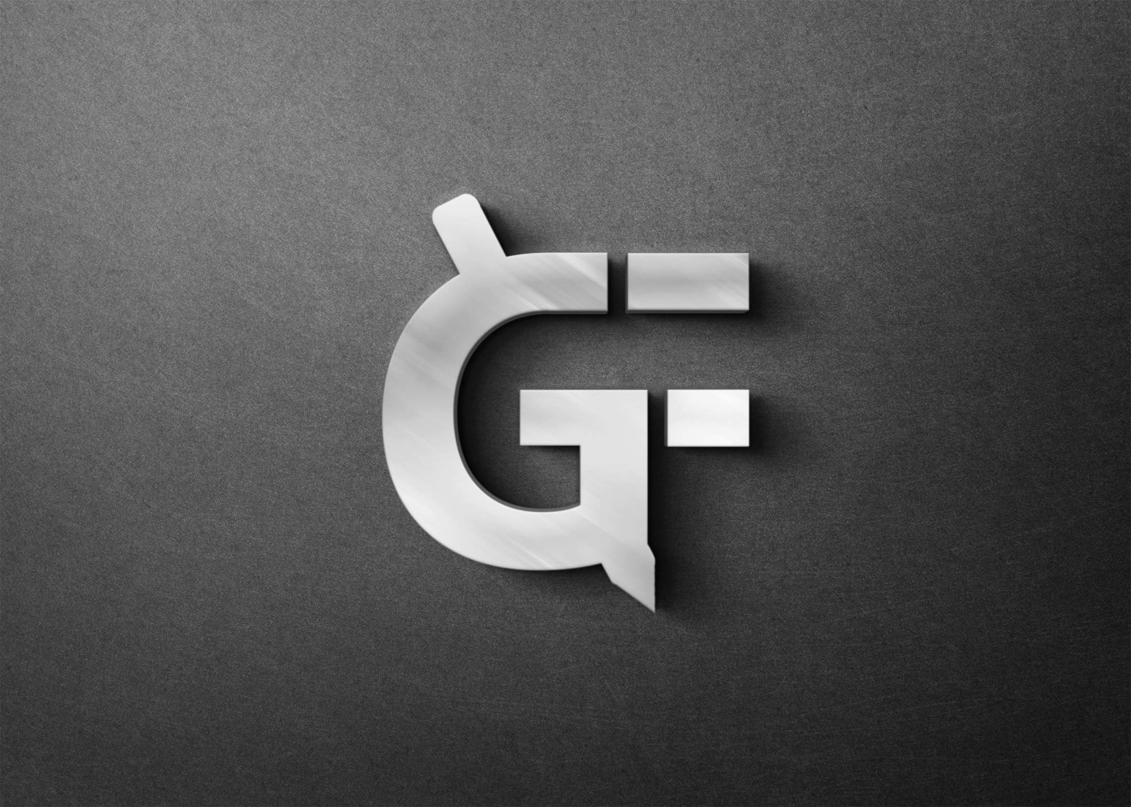 Plastic 3D Wall Logo Mockup | eyMockup