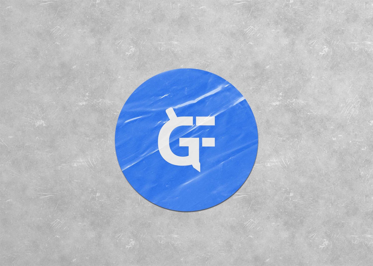 Sticker Logo Mockup | eyMockup