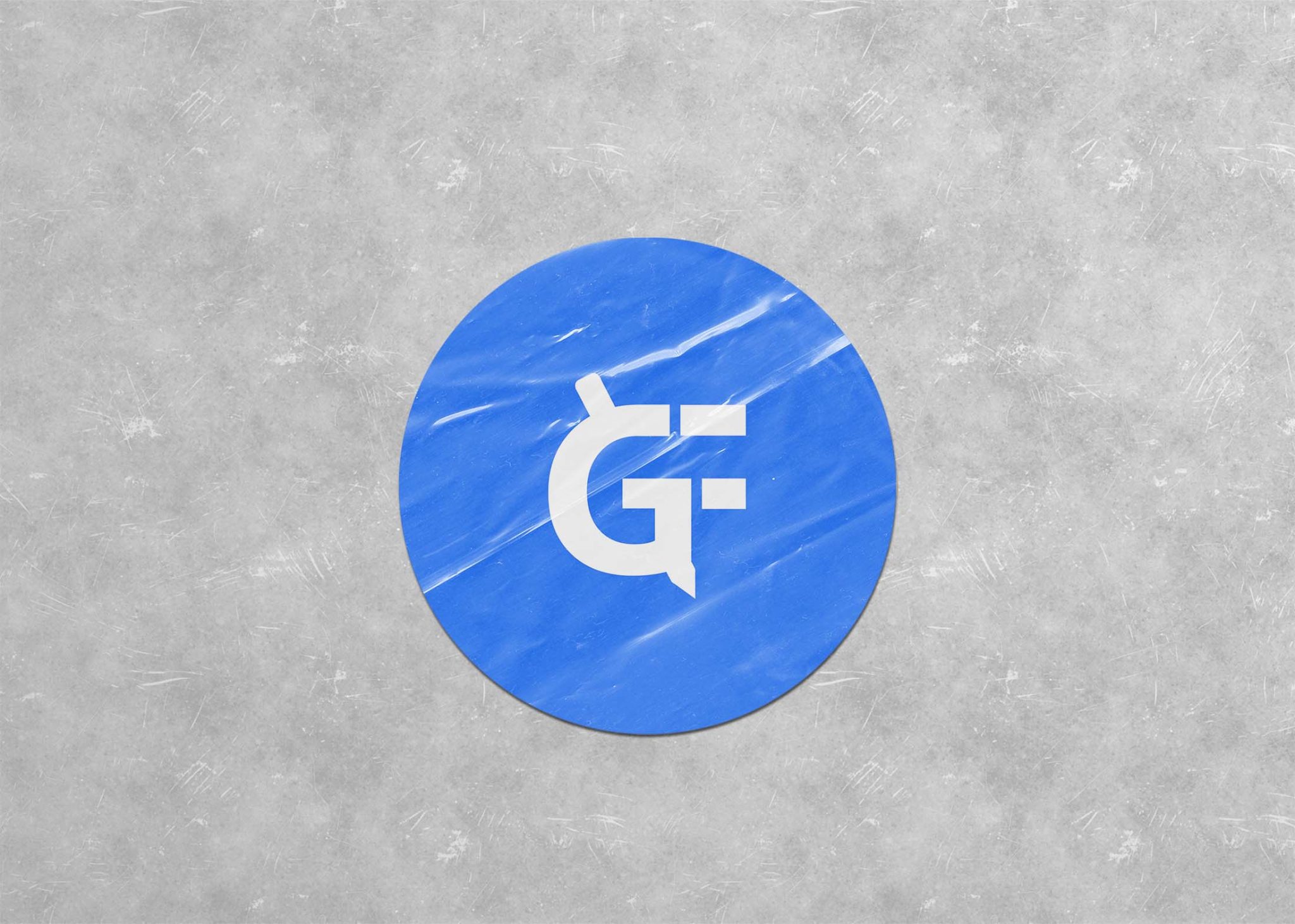 Sticker Logo Mockup | eyMockup