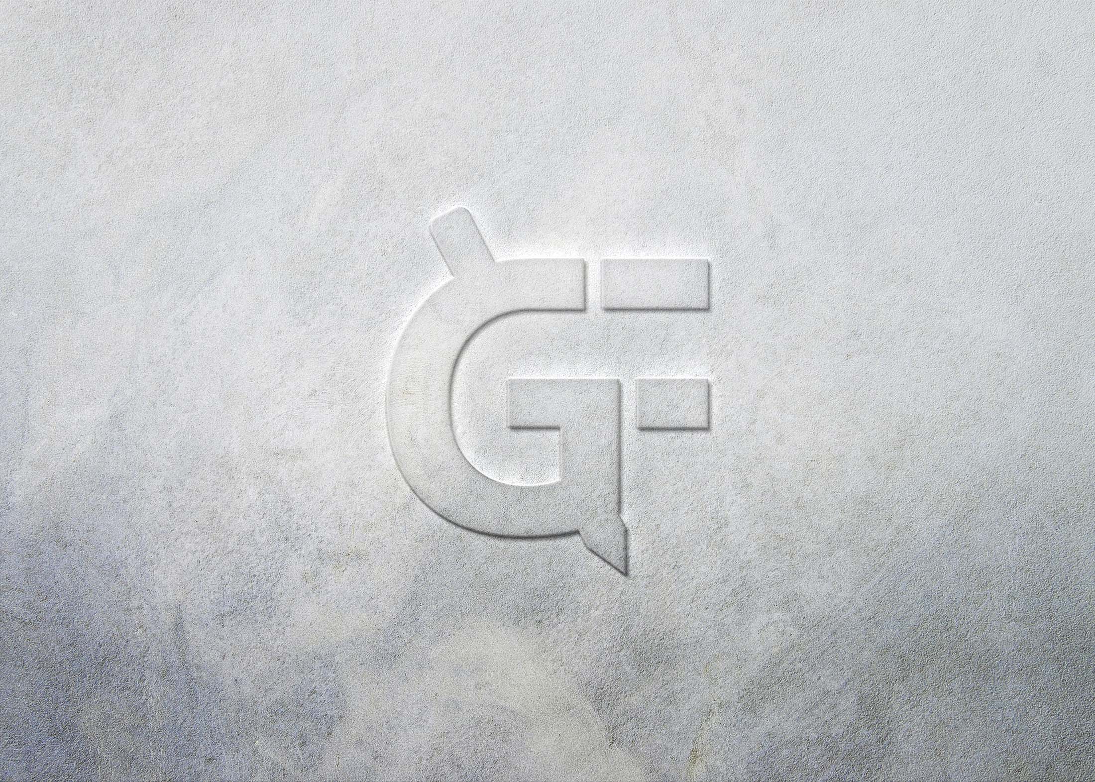 Stone Carving Logo Mockup | eyMockup