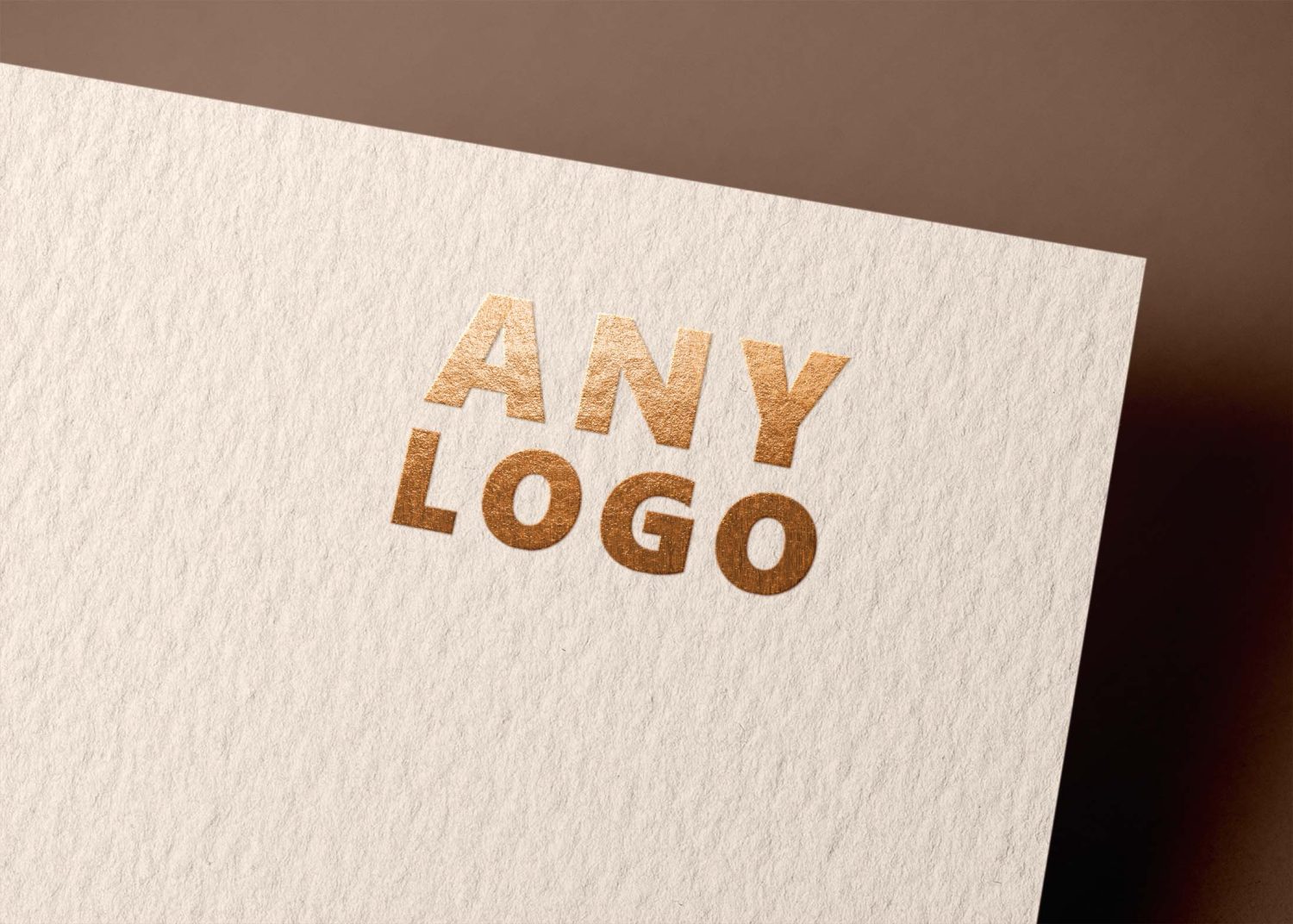 Textured White Paper Logo Mockup | eyMockup