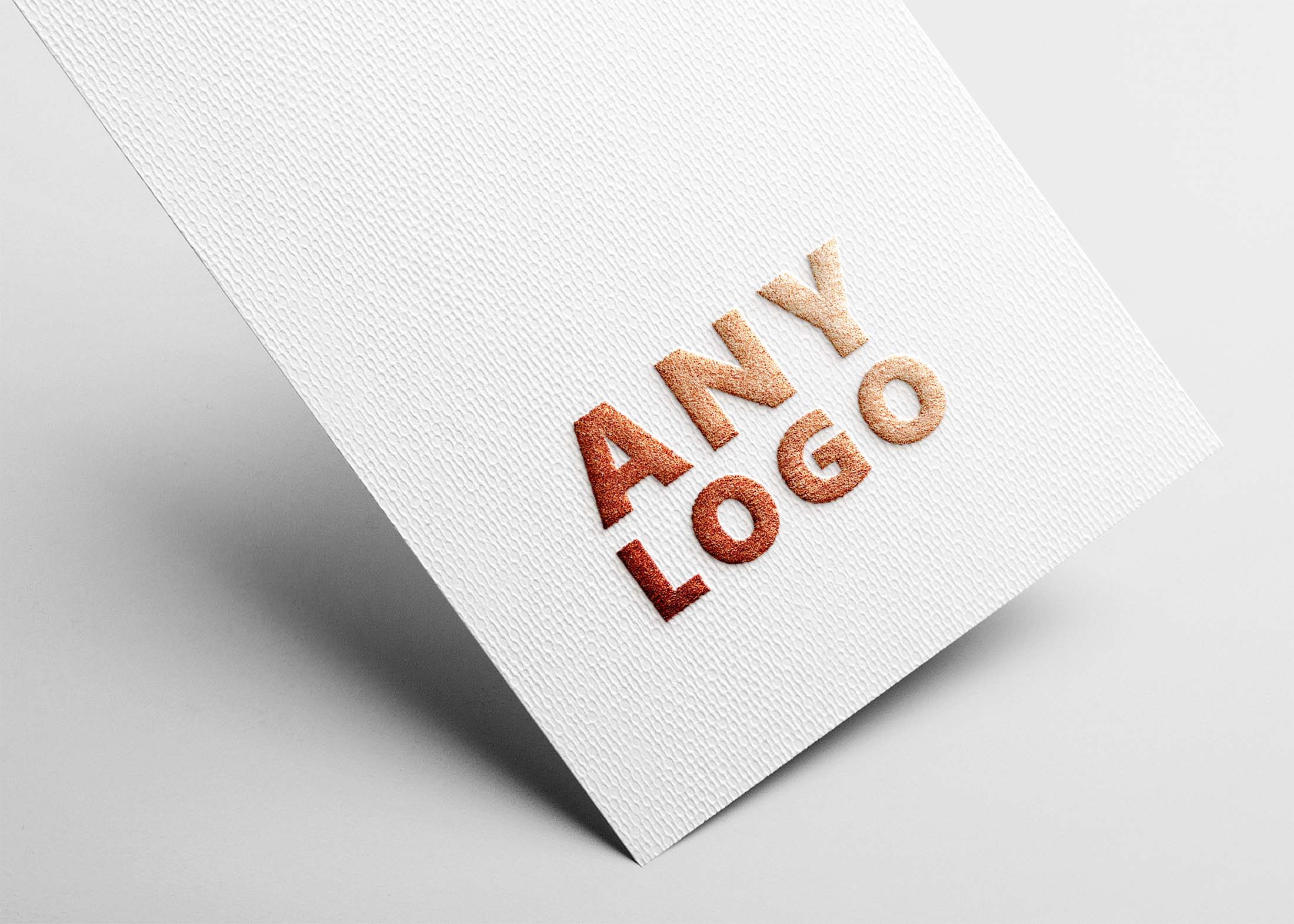 Tilt Paper Logo Mockup | eyMockup