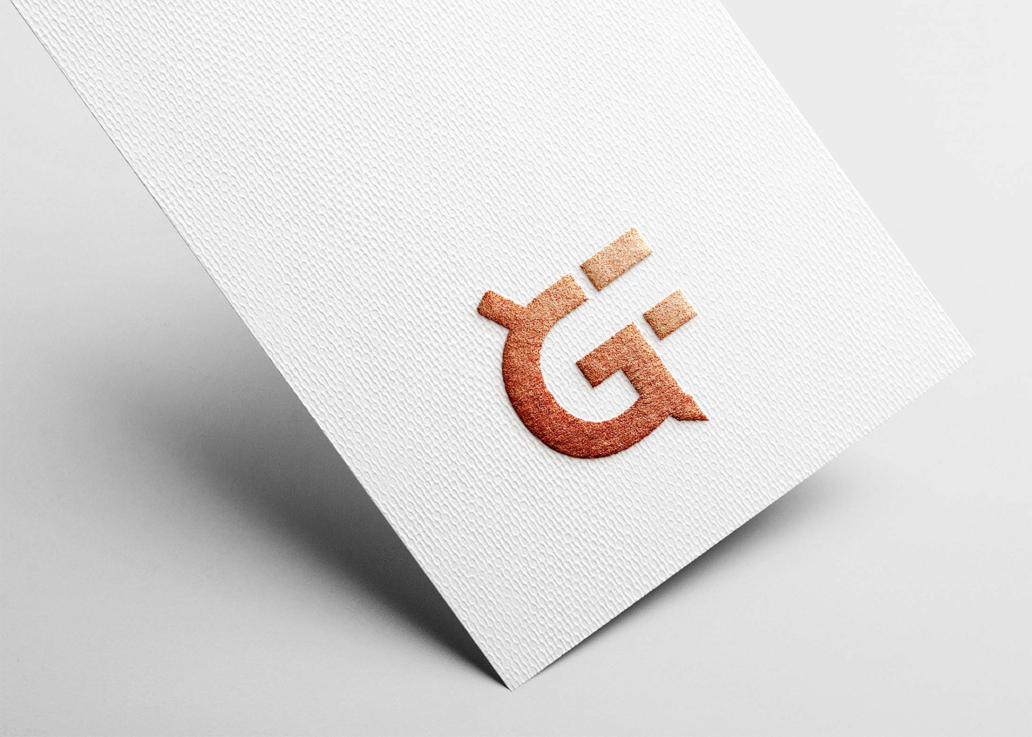 Tilt Paper Logo Mockup | eyMockup