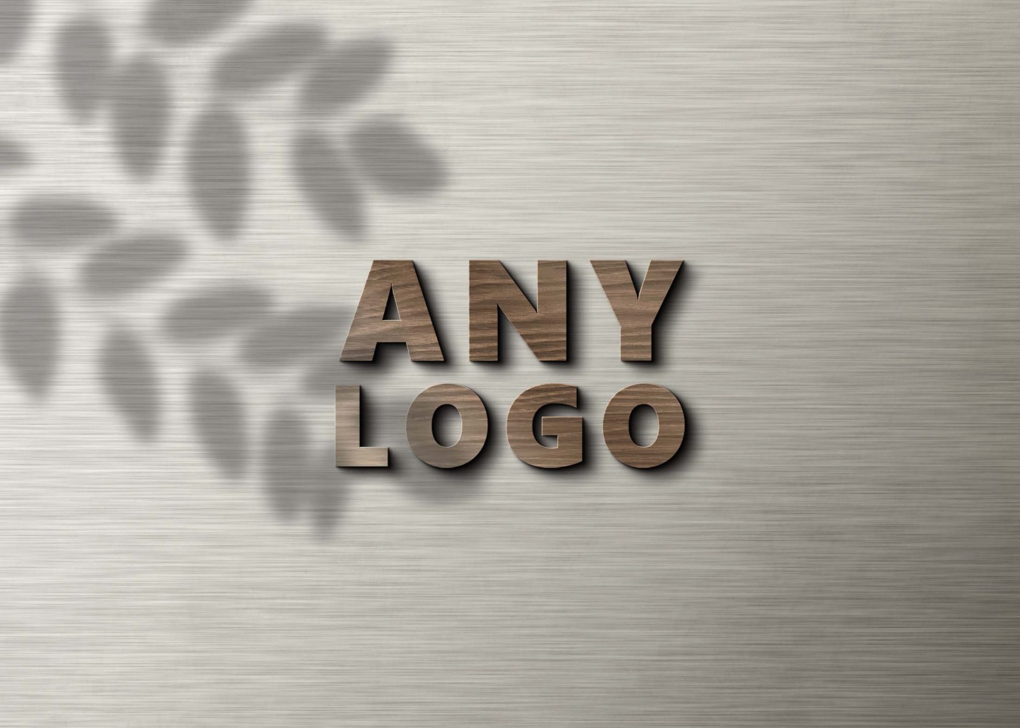 Wood 3D effect Logo Mockup | eyMockup