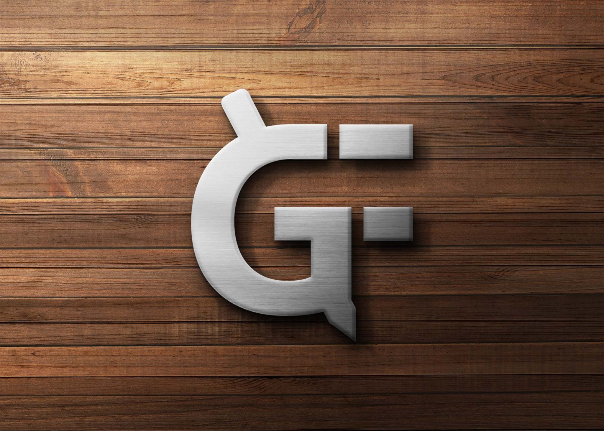 Wood Panel Background Logo Mockup | eyMockup