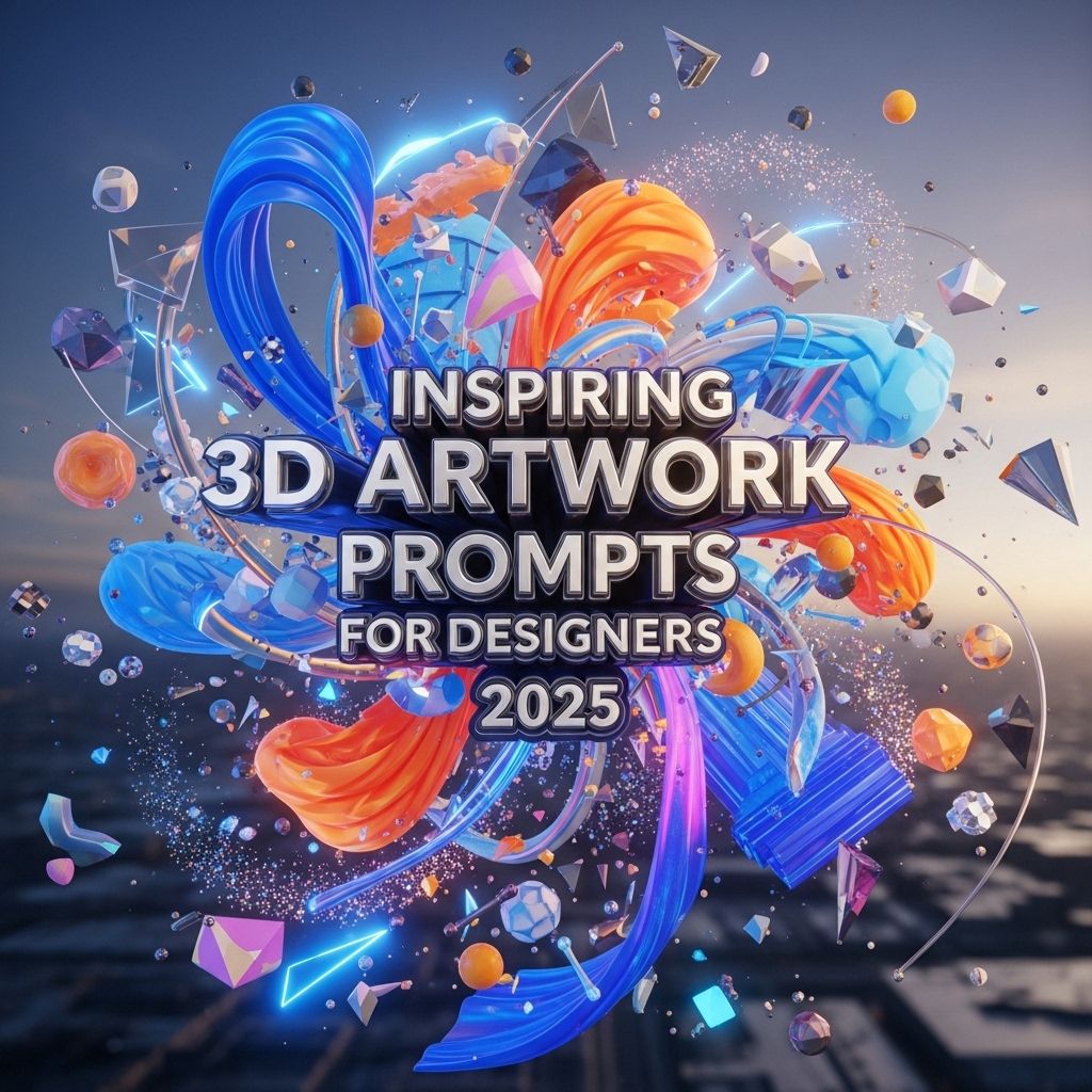 Inspiring 3D Artwork Prompts for Designers in 2025