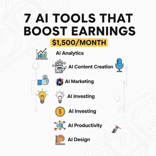 7 AI Tools to Boost Your Earnings by $1,500/Month