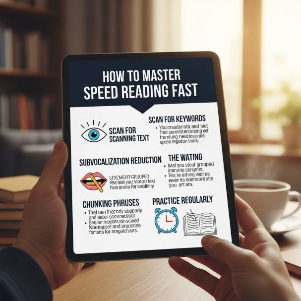 Master Speed Reading Fast: Techniques for Rapid Learning