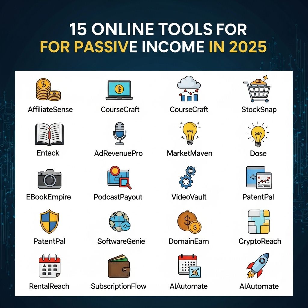 15 Online Tools for Passive Income in 2025