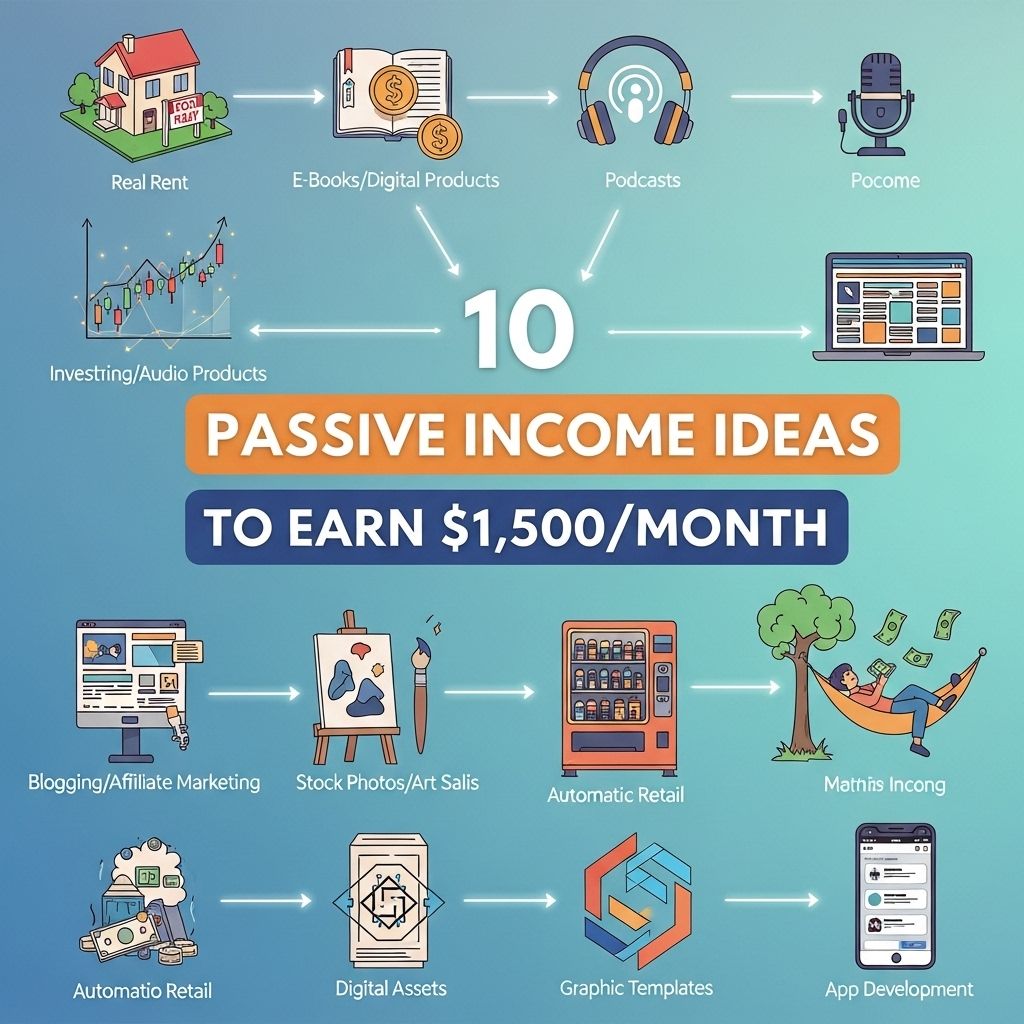 10 Passive Income Ideas to Earn $1,500 Monthly