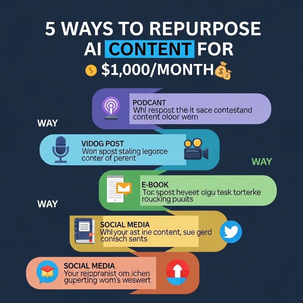 5 Smart Ways to Repurpose AI Content for $1,000/Month