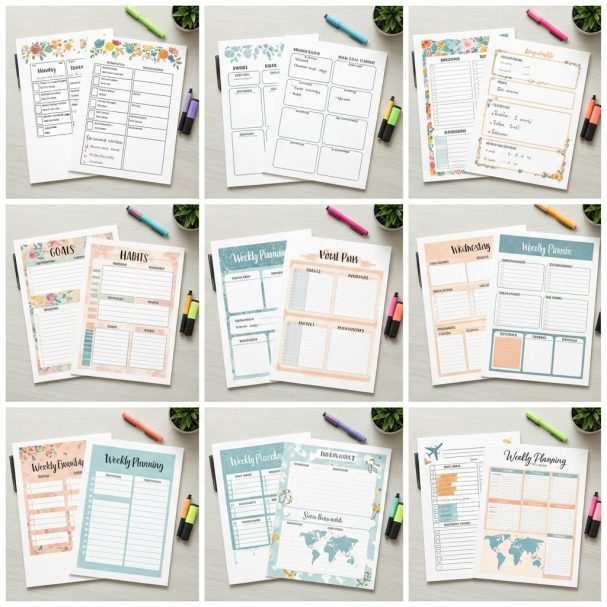 10 Essential Weekly Planning Templates You Need