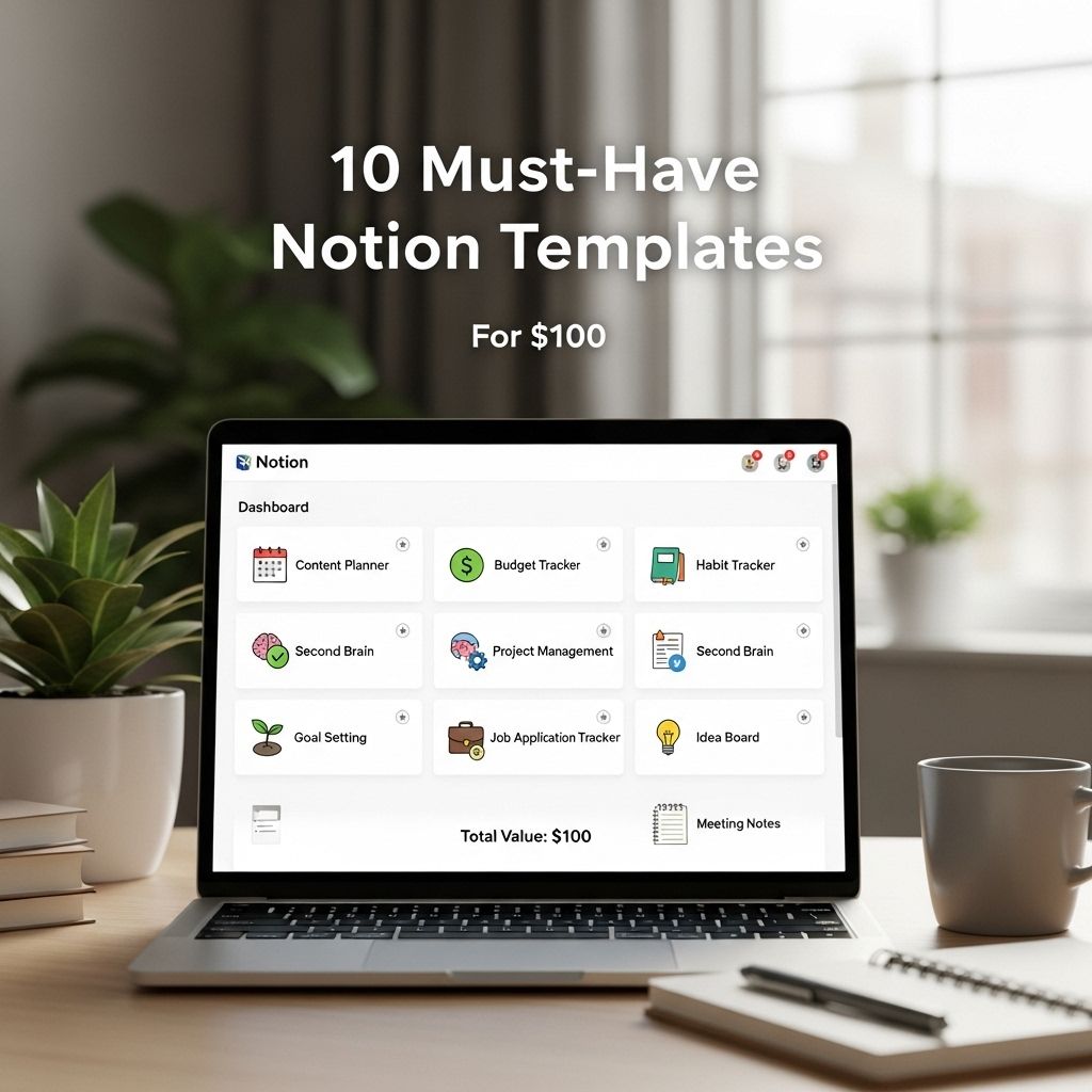10 Essential Notion Templates Under $100