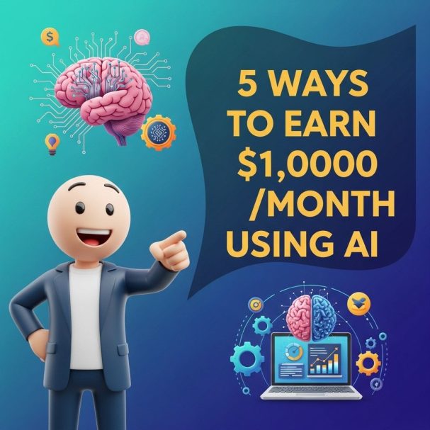 5 Ways to Earn $1,000/Month Using AI