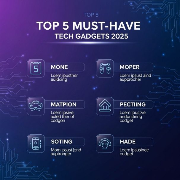 Top 5 Must-Have Tech Gadgets for 2025