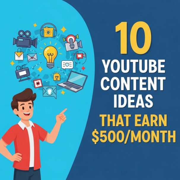 10 YouTube Content Ideas to Earn $500/Month