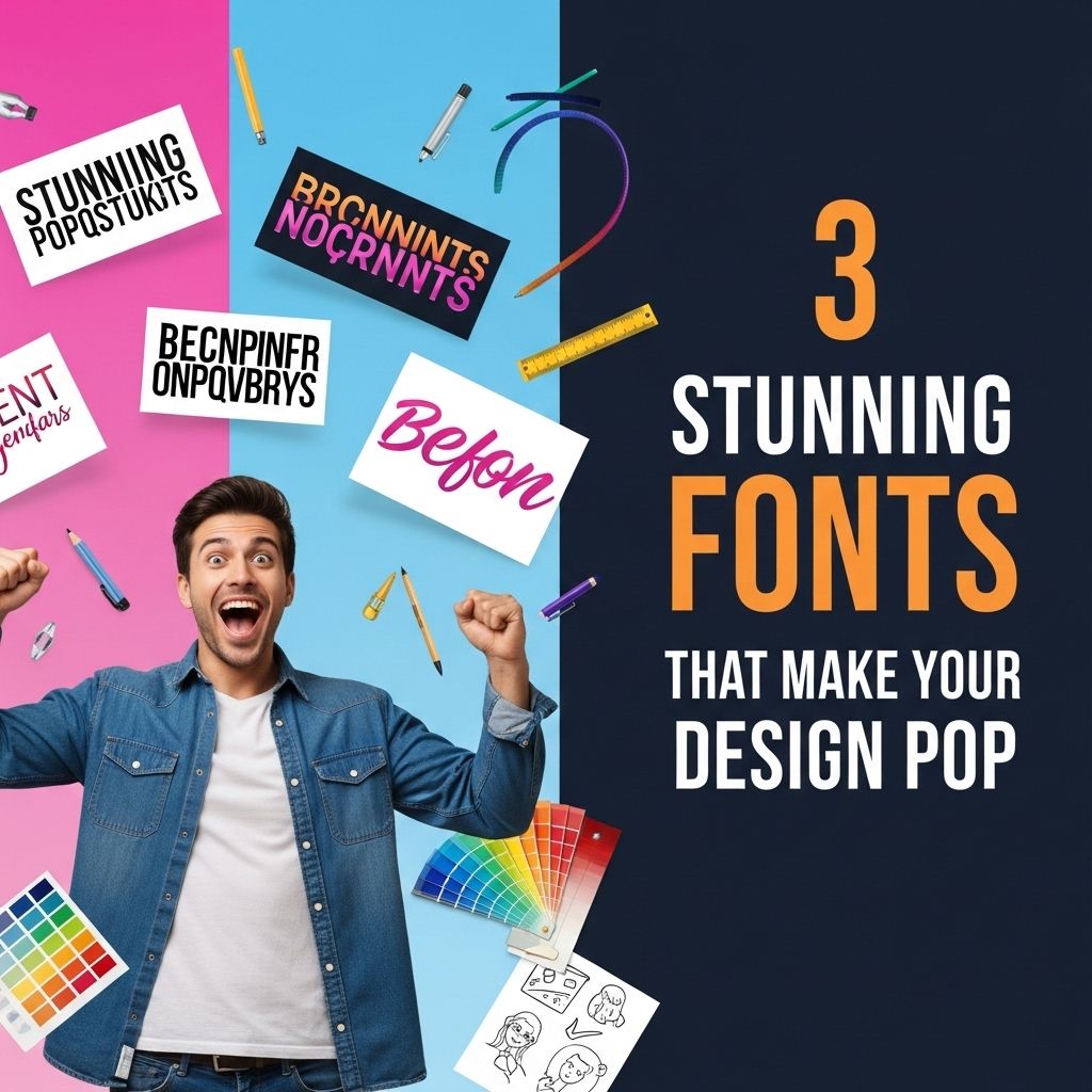 3 Stunning Fonts That Make Your Design POP